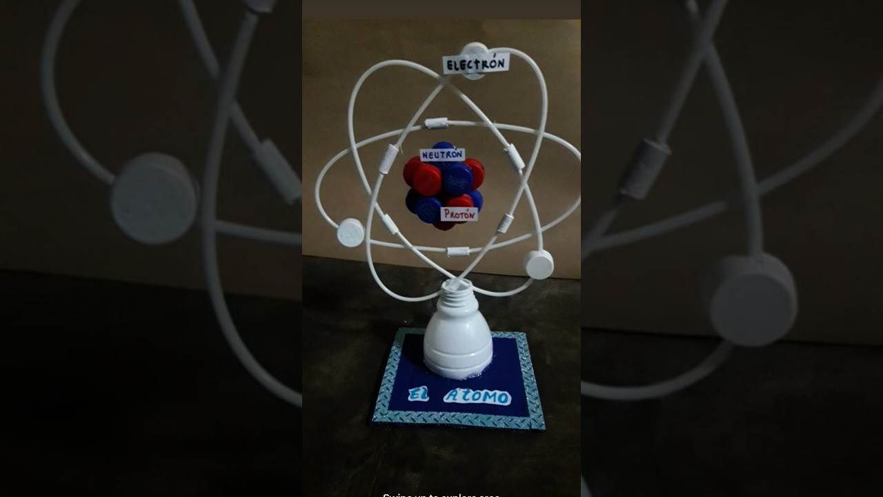 atomic structure project #atomic#science #electronics #modelmaking #schoolproject #art #shortvideo