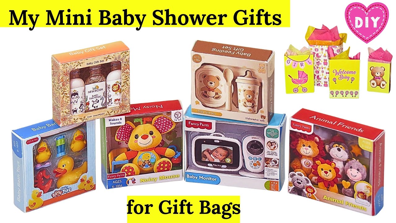 DIY Barbie Baby Shower Miniature Gifts Printable Template