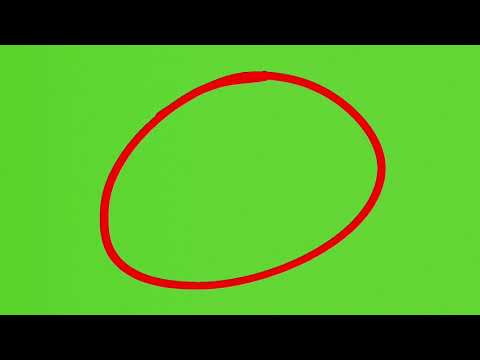 Red Circle Green Screen