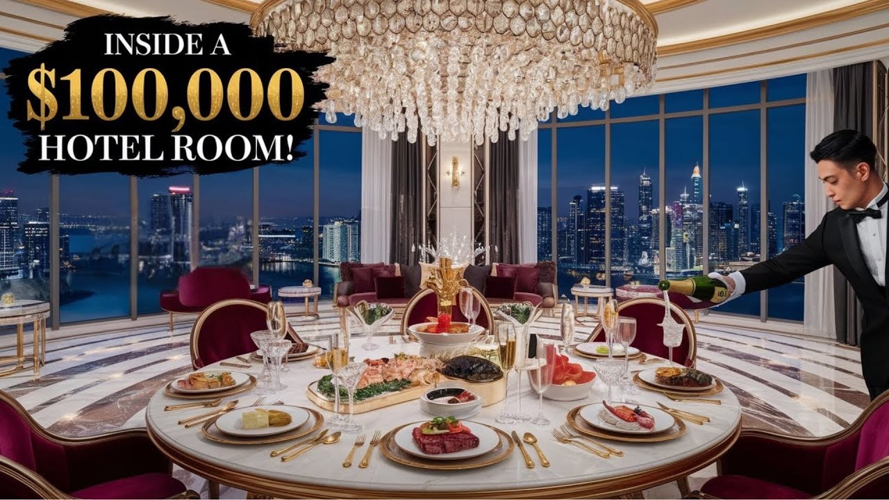 Inside A $100,000 Hotel Room: The ultimate luxury dining experience.