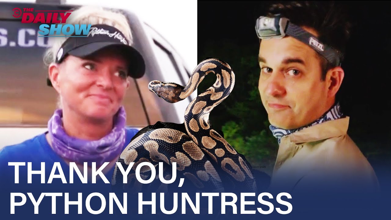 Florida's Python Huntress Takes Kosta Snake Hunting | The Daily Show
