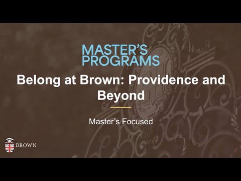 Belong at Brown: Providence and Beyond | October 03, 2024