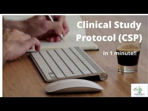 Clinical Study Protocol in 1 min