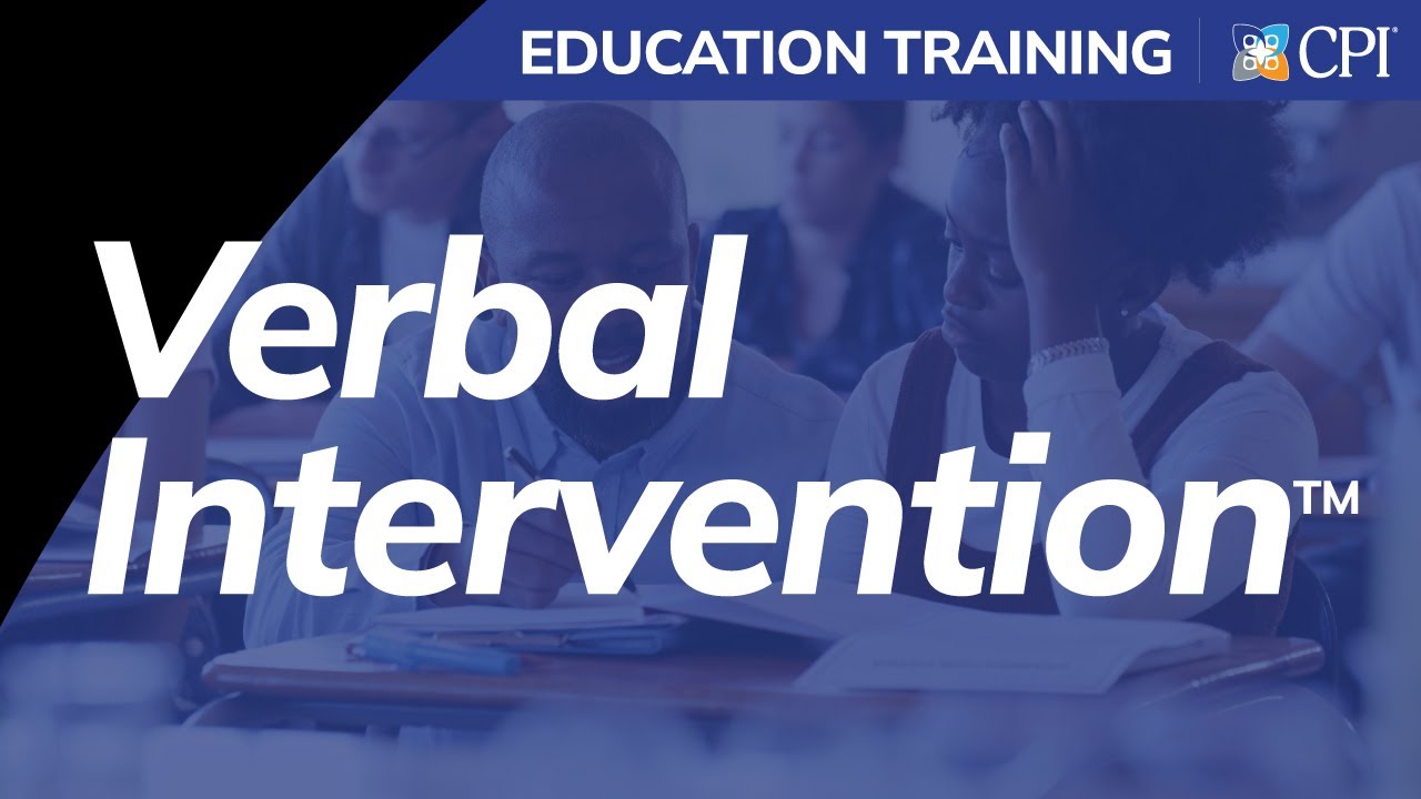 Education: CPI Verbal Intervention™ Training