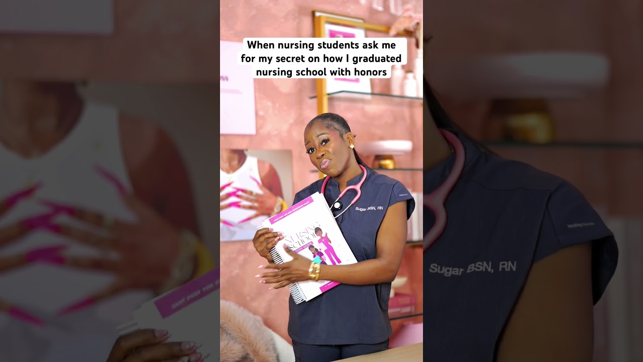 My secret to graduating nursing school with honors? The ultimate study guide by Nurse Sugar #nursing