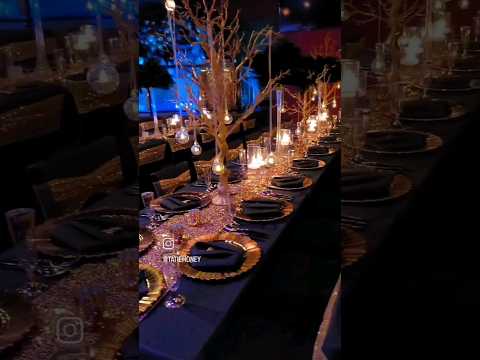 Black & Gold Birthday Decor #birthday #party #decoration #diy #birthdaycelebration #dollartreediy