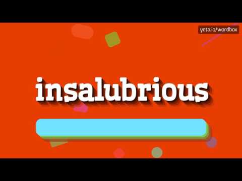 INSALUBRIOUS - HOW TO PRONOUNCE IT!?