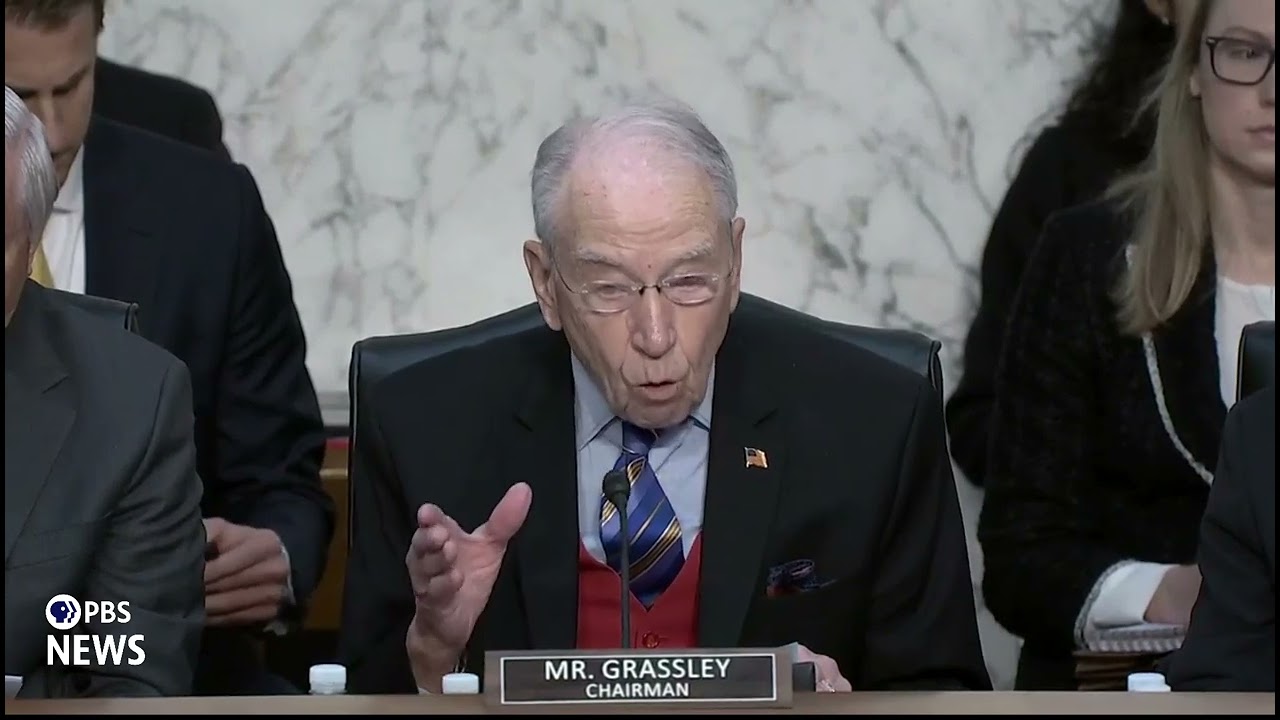 WATCH: Sen. Grassley makes opening statement at Patel confirmation hearing