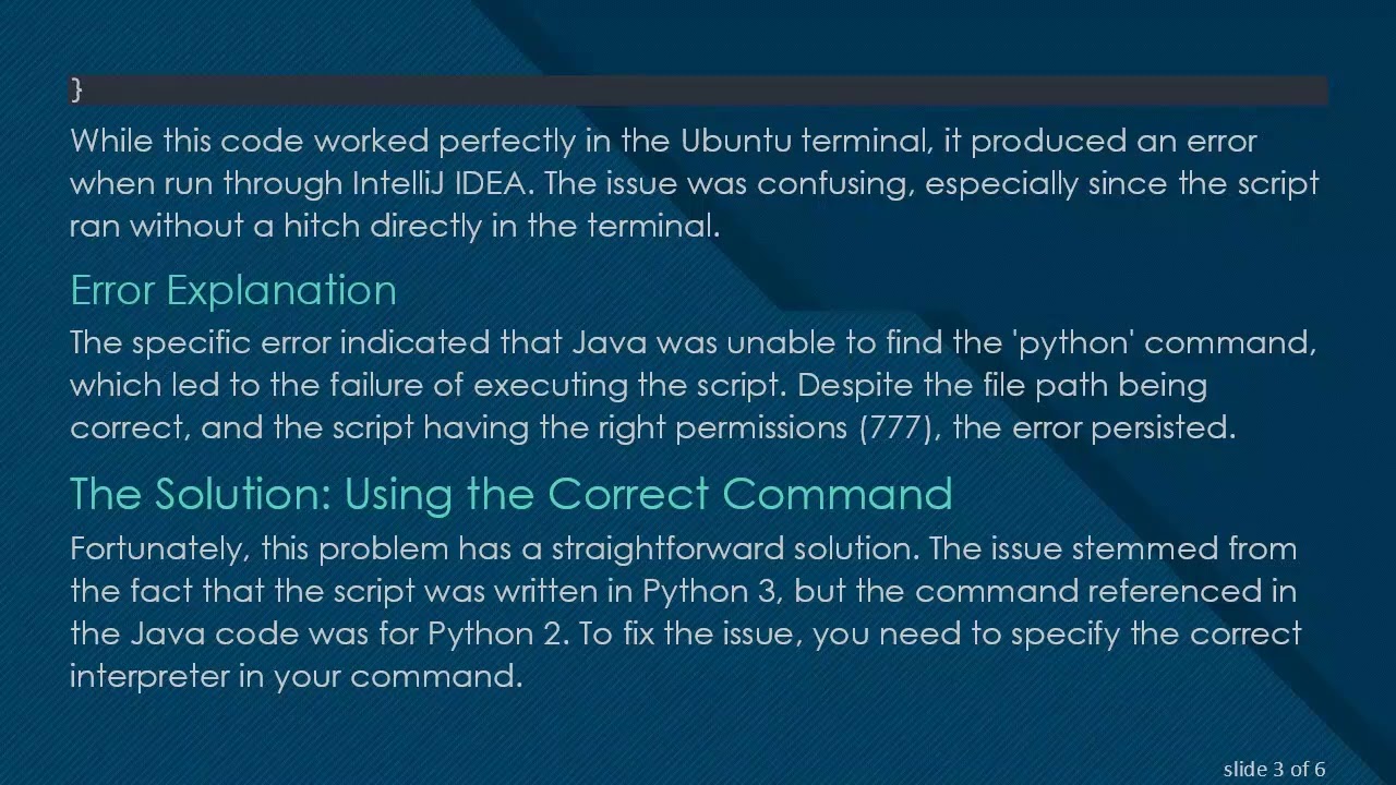 How to Successfully Run a Python Script from Java in IntelliJ
