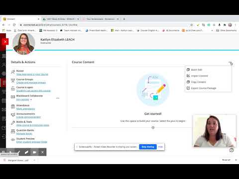 Creating a Learning Module in Blackboard