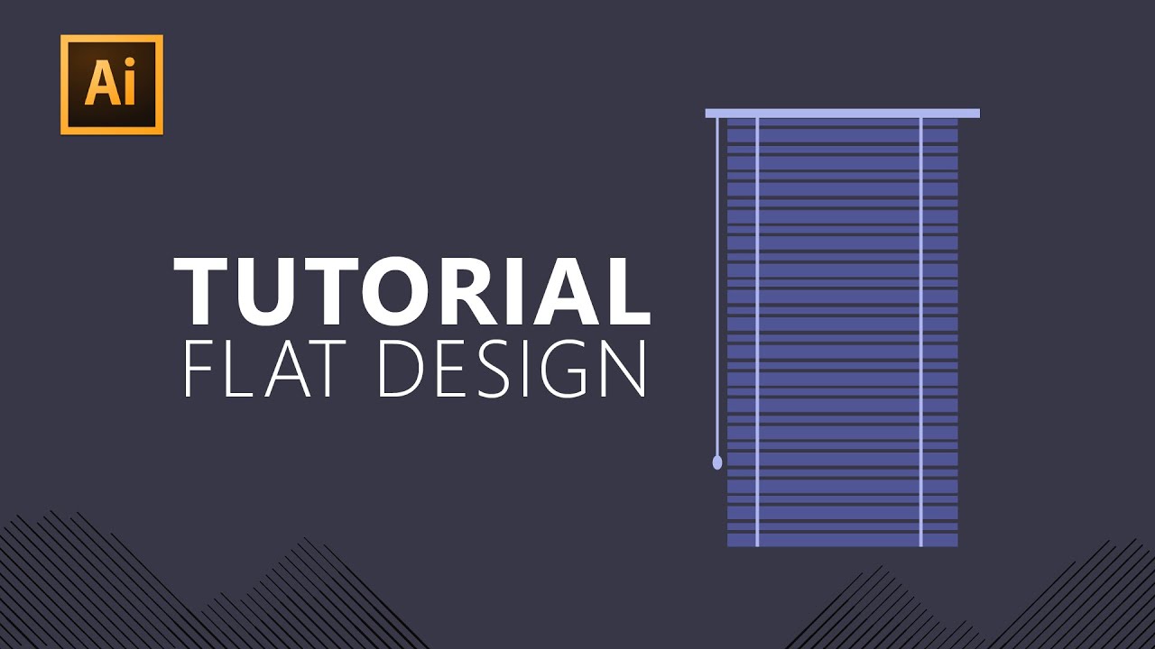 infographics | Illustrator - Curtains Flat Design Tutorial