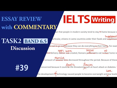 How to write a good IELTS WRITING an essay with commentary #39