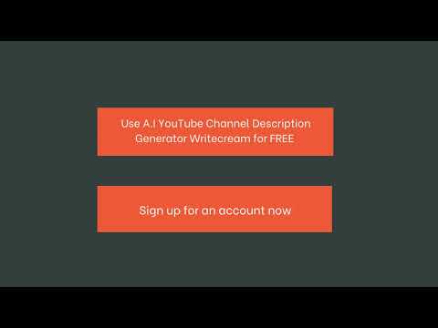 Free AI Youtube Channel Description Generator