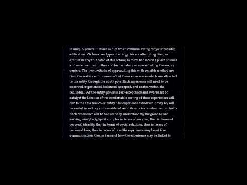 The Law of One - Session 49 of 106 - Part (1of 1) - The Ra Material