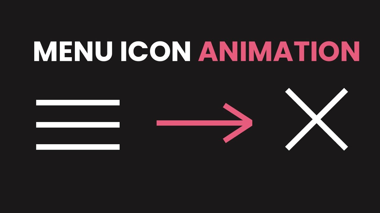 Animated Menu Icon using Html Css & Javascript