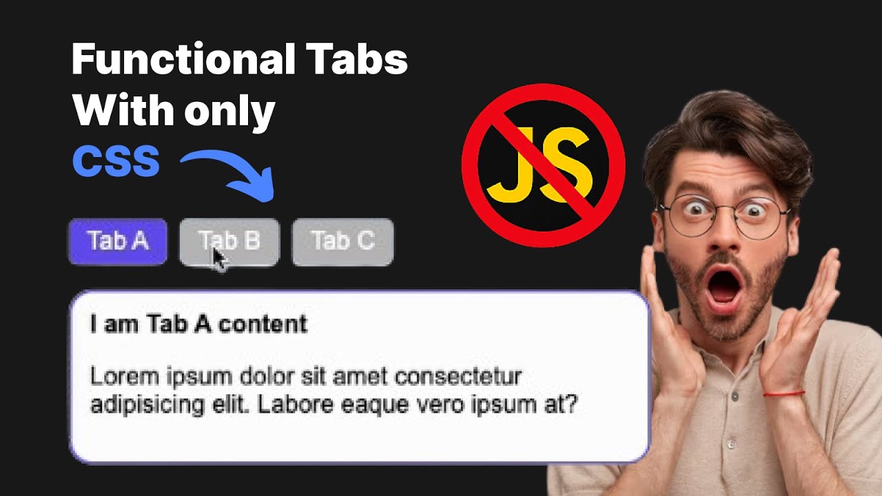 Functional tabs using only CSS (no JavaScript)
