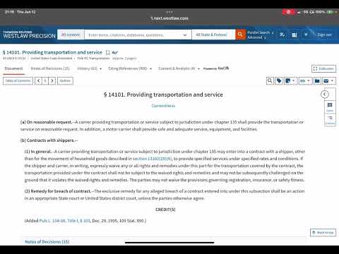 Broker and Carrier Contracts are adhesions contracts