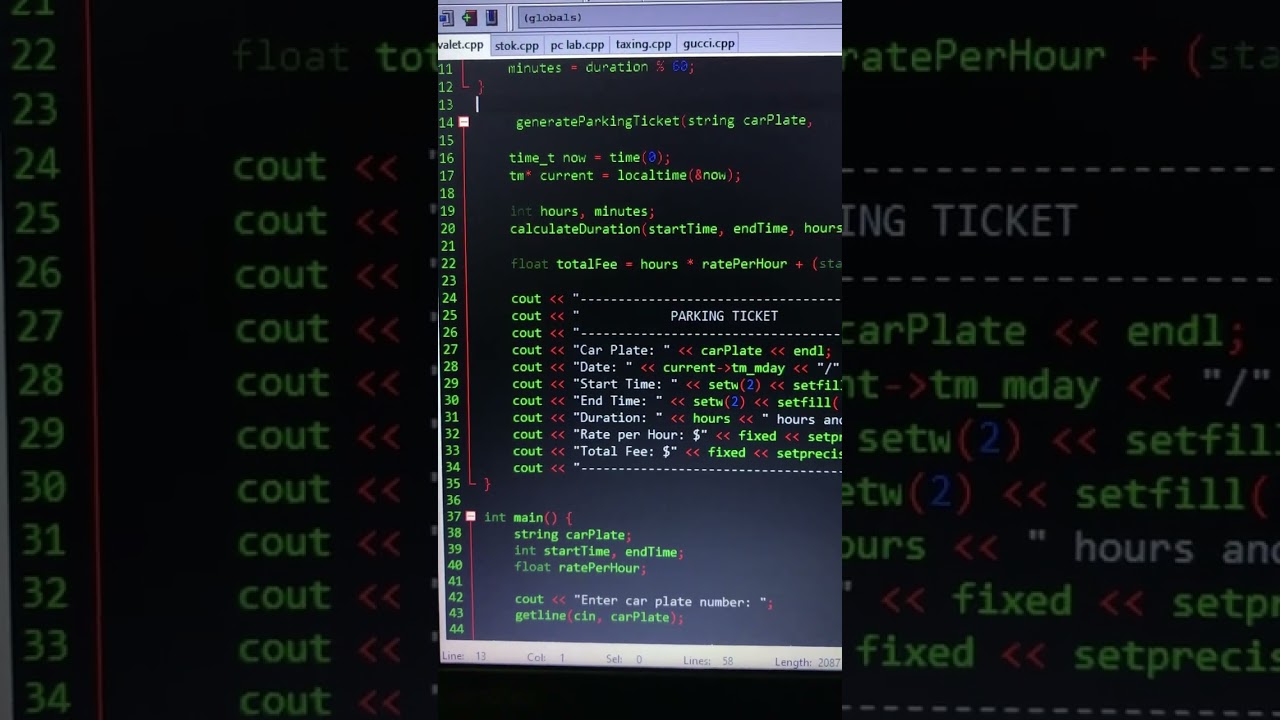 valet parking c++ #coding #cpp #codinglife #code #codingninja #codemasters #coderstokyo #coders