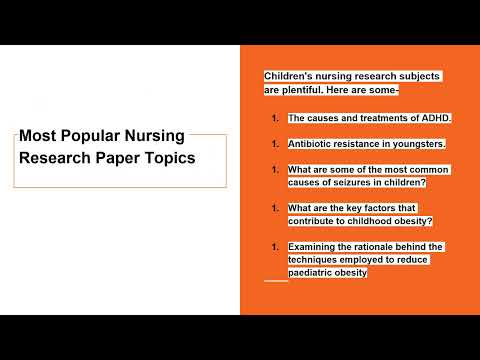 What are the suitable research topics for nursing students?