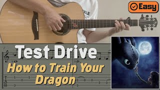 Test Drive / How to Train Your Dragon (Easy Guitar) [Notation + TAB]