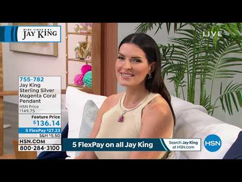 Jay King Sterling Silver Magenta Coral Triangular Pendant