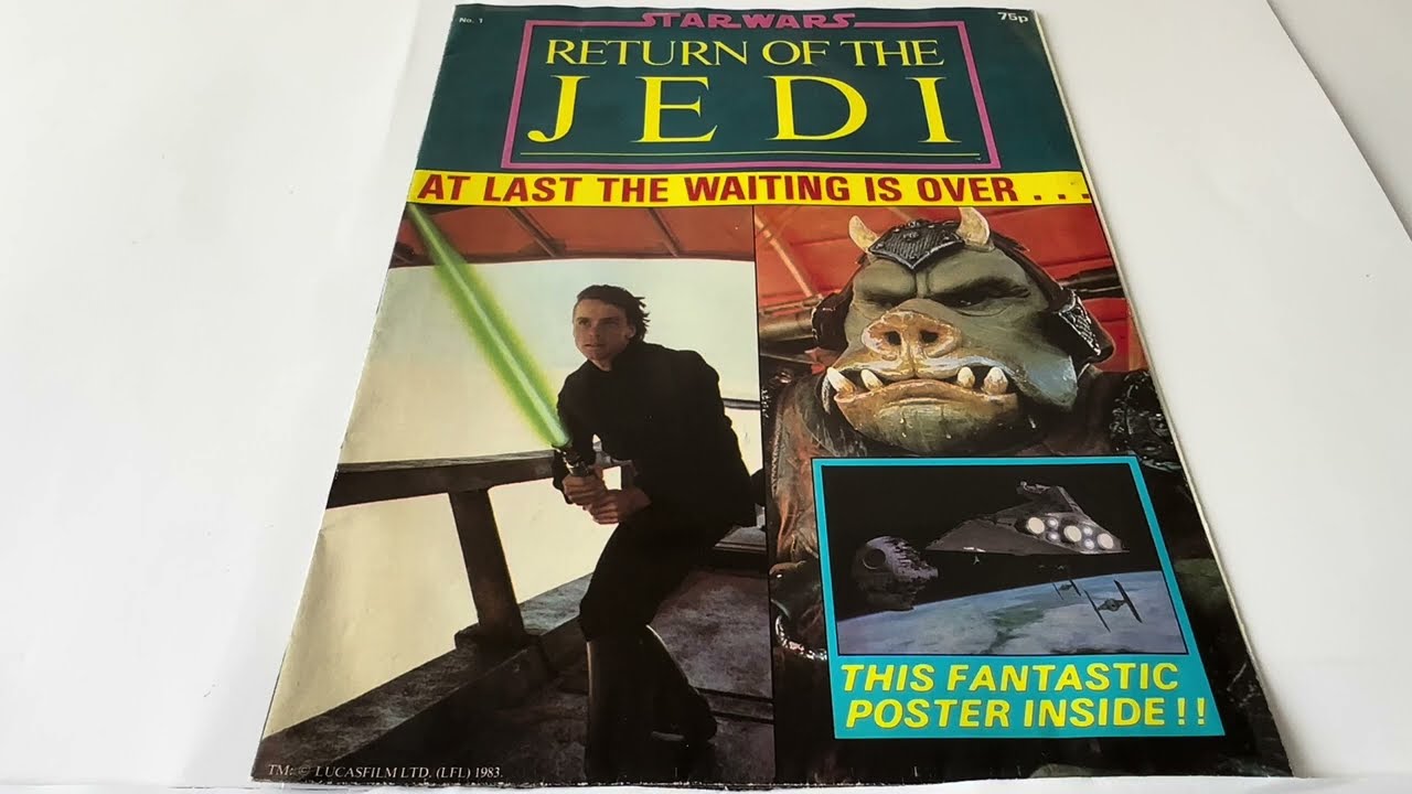 Vintage 1983 Star Wars The Return Of The Jedi Poster Magazine Issue One
