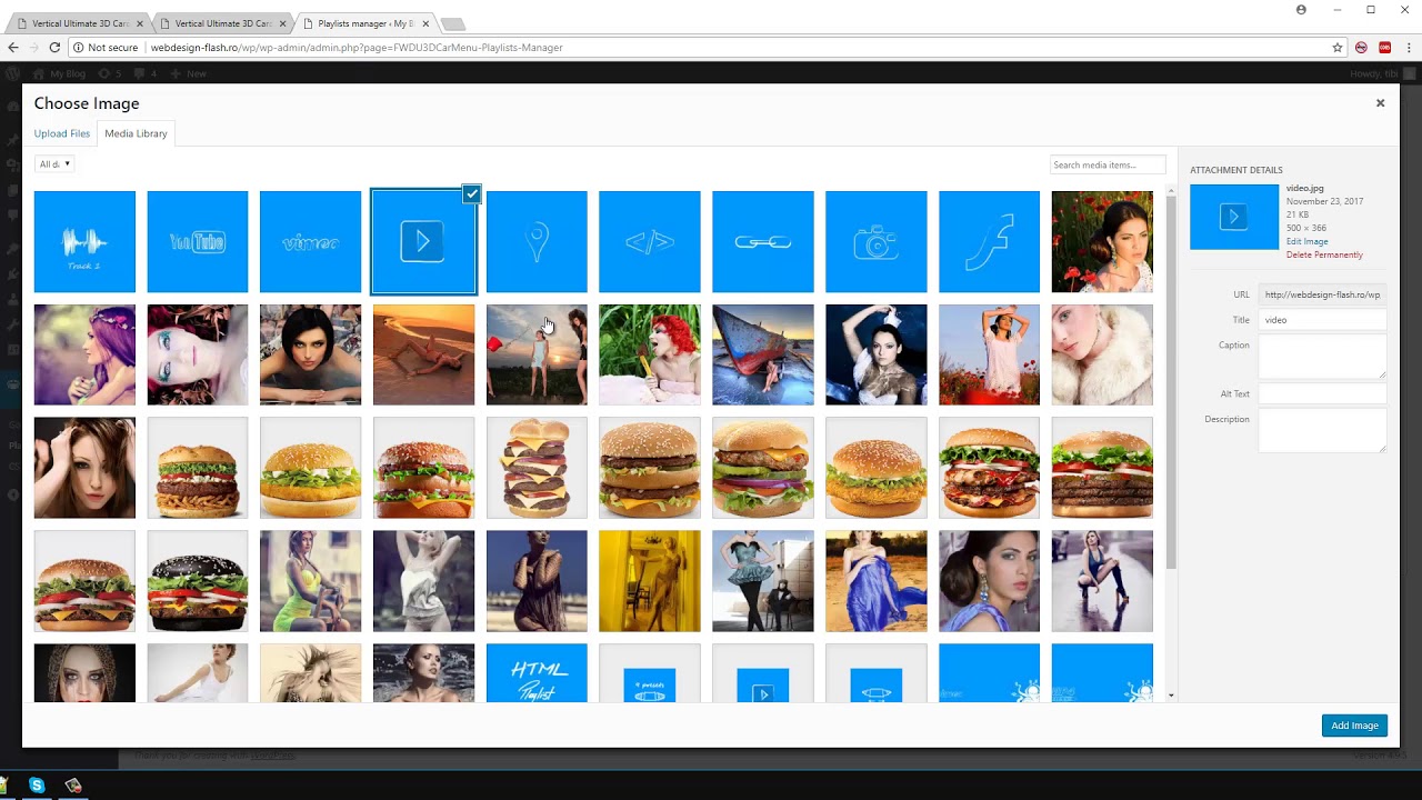 Vertical Ultimate 3D Carousel Wordpress Plugin  video tutorial.