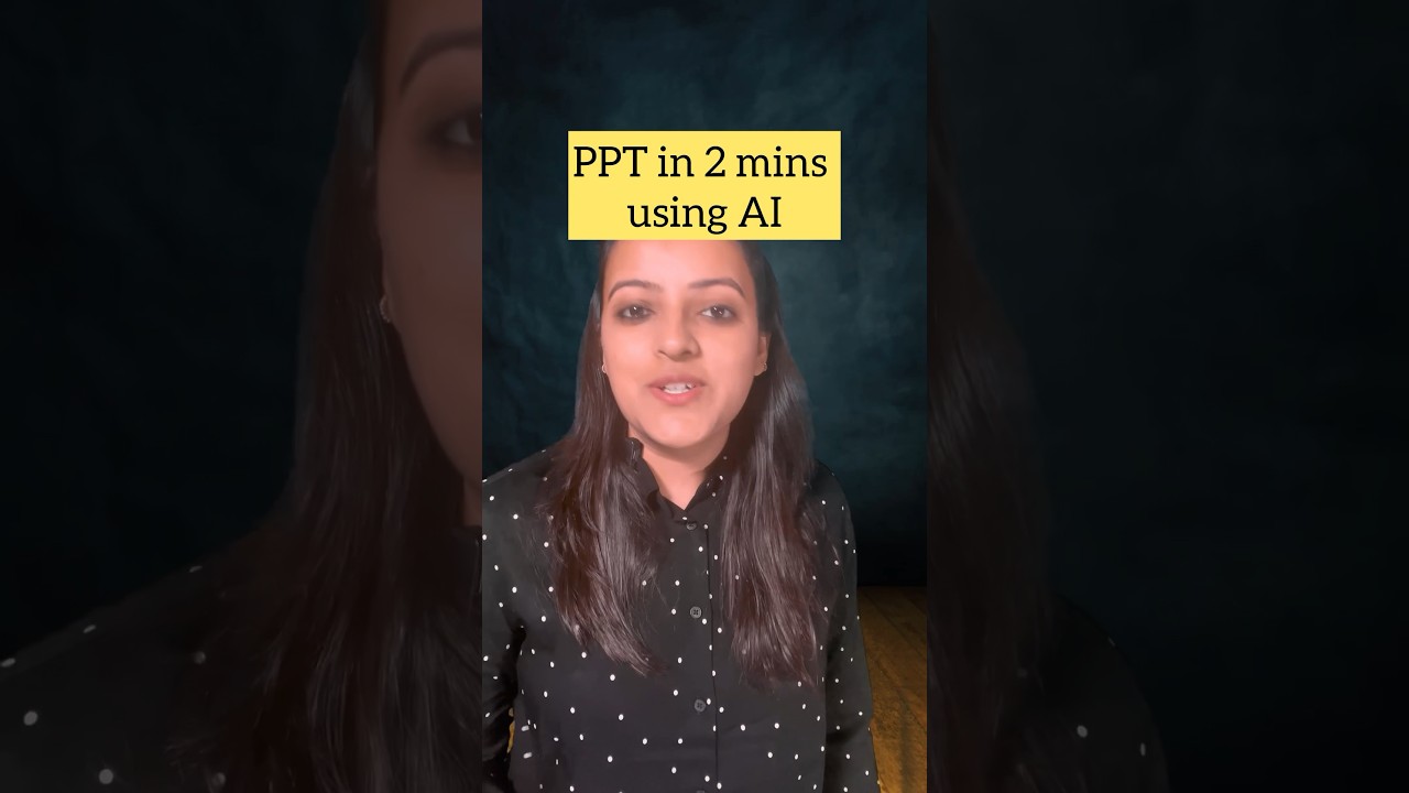 How to make PowerPoint presentation in 2 mins using AI| Make PPT on mobile phone #powerpoint #shorts
