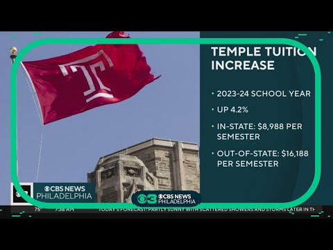 Temple raises tuition by more than 4%