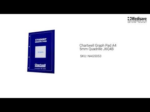 Chartwell Graph Pad A4 5mm Quadrille J6Q4B NAG5053