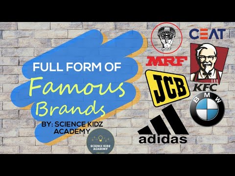 FULL FORM OF SOME FAMOUS BRANDS