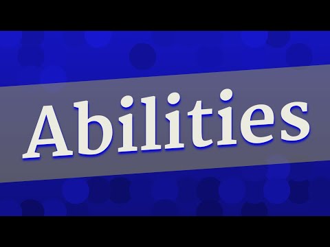 ABILITIES pronunciation • How to pronounce ABILITIES