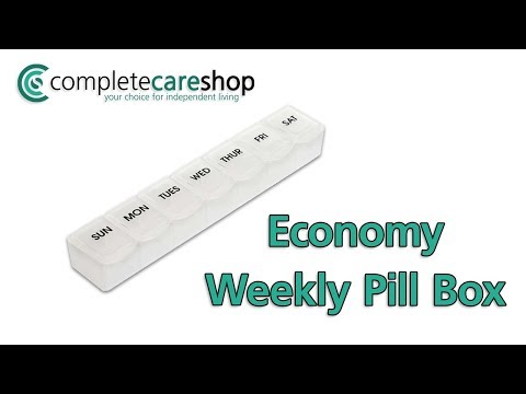 Ensure Essential Medication Is Always At Hand - Economy Weekly Pill Box