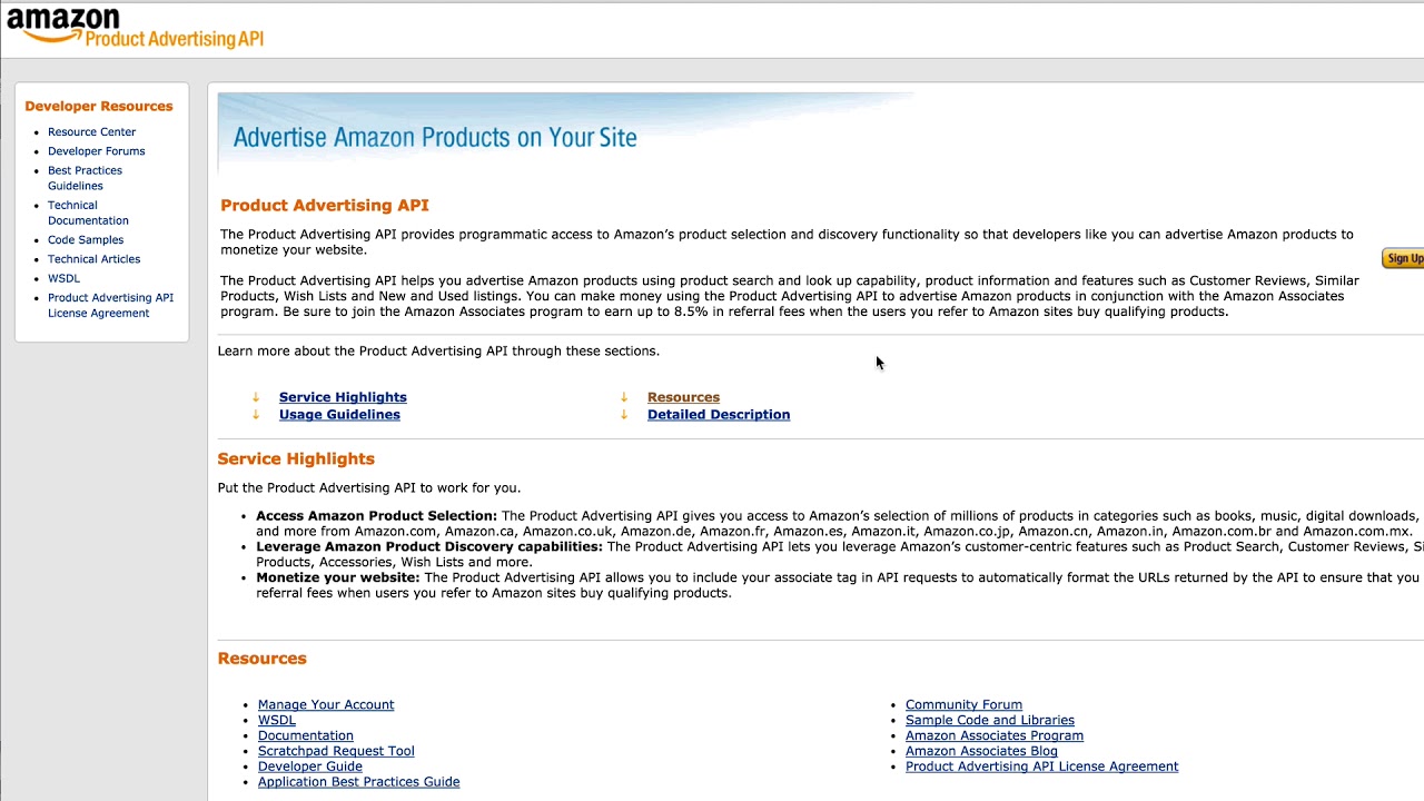 01 Amazon Product Advertising API