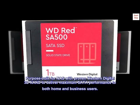 Western Digital 1TB WD Red SA500 NAS 3D NAND Internal SSD - SATA III 6 Gb/s, 2.5"/7mm, Up to 560 MB