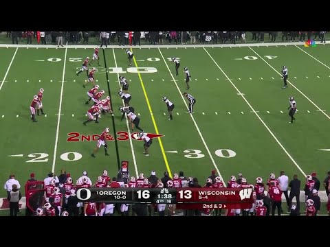 Matayo Uiagalelei PICKS IT vs. Wisconsin | Oregon Football | 11/16/2024