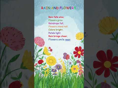 "Rain and Flowers: A Joyful Poem for Little Ones"