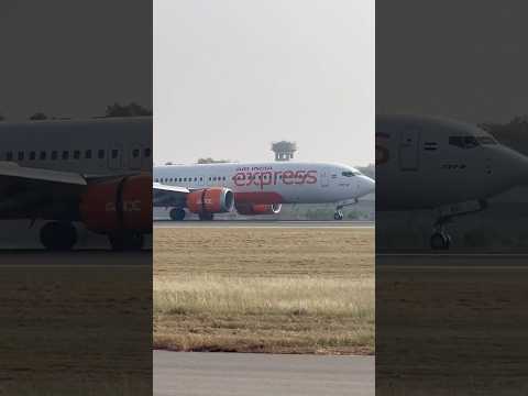 Air-India Express Landing | Boeing-737 | #shorts #trending #viralshorts #aviation #airindia #boeing