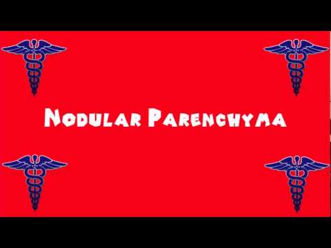 Pronounce Medical Words ― Nodular Parenchyma