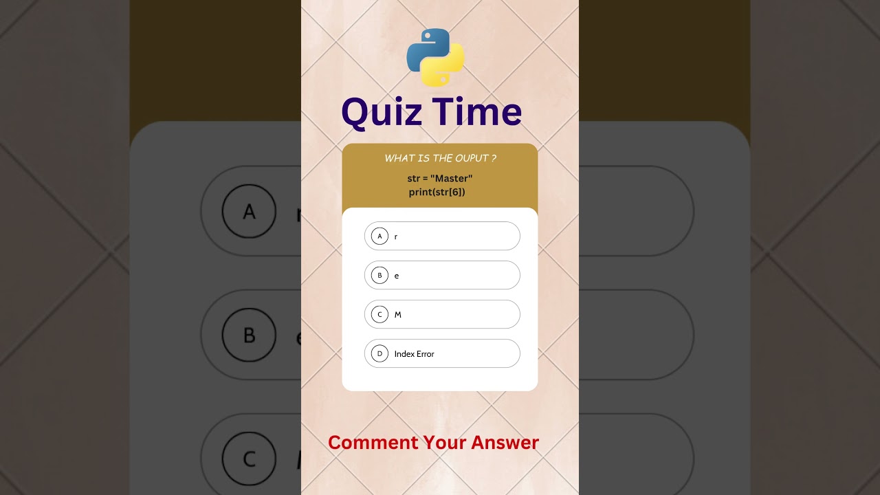Python Quiz-1