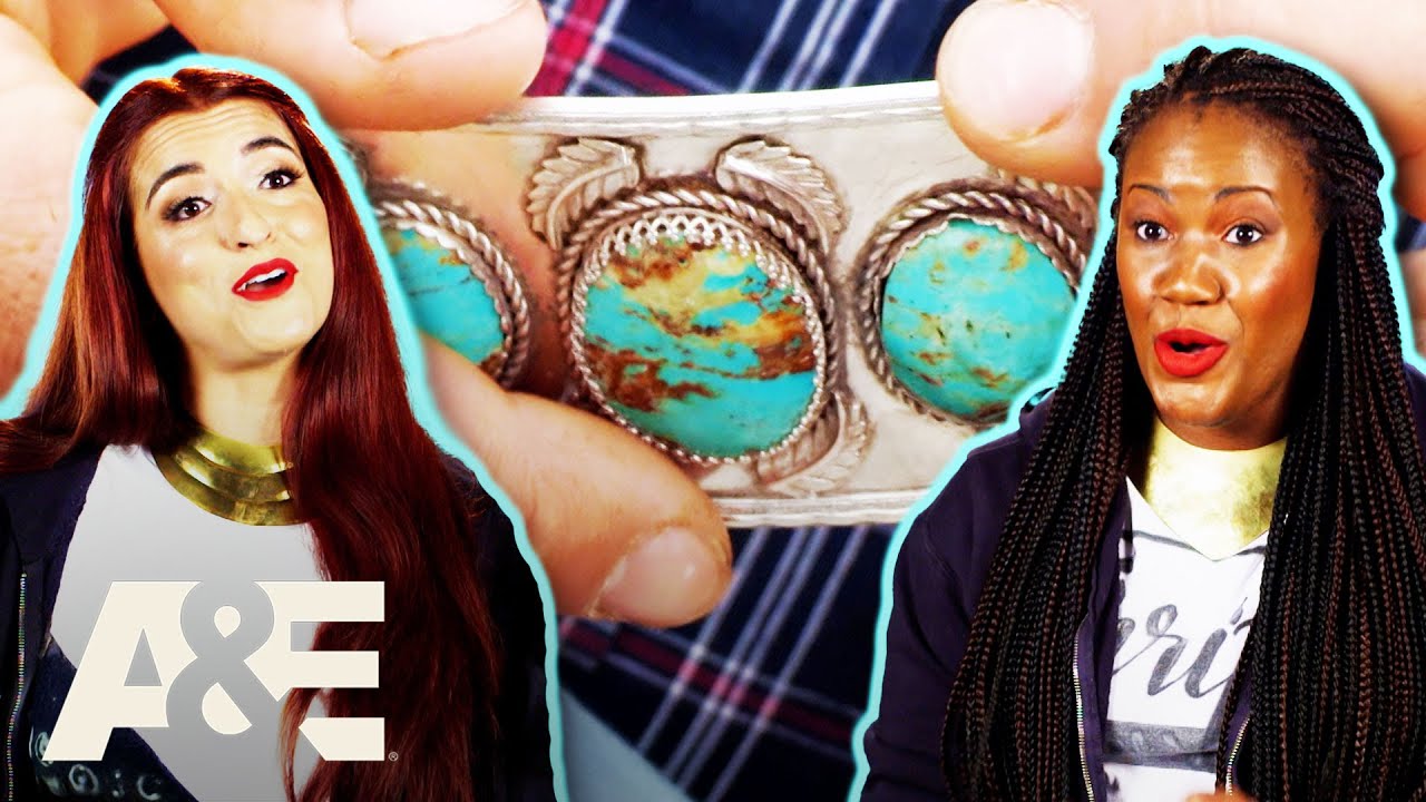 Edwina & Shana Discover Turquoise Jewelry Worth a Small Fortune | Storage Wars | A&E