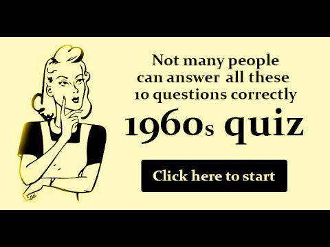 1960s Trivia Quiz