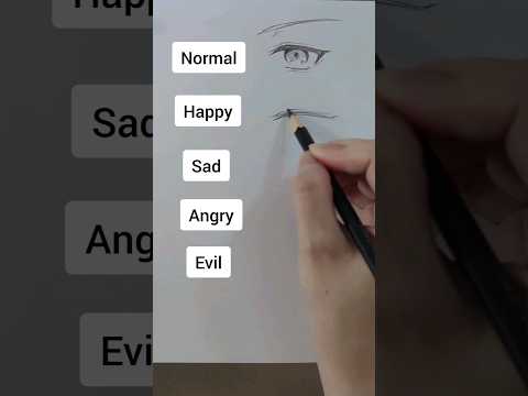 How to draw anime eyes - different expressions #howtodrawanime #animeeyes #draw