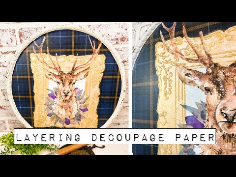 Thrift to Treasure - Layering Roycycled Decoupage Paper - NEW Release! - Thrift Flip