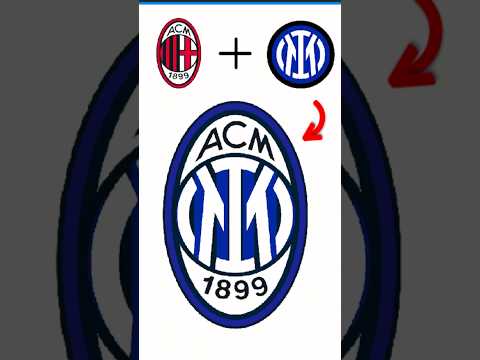 Combining The AC Milan Logo With The Inter Milan Logo 🖤❤️+💙🤍 #intermilan #acmilan #footballshorts