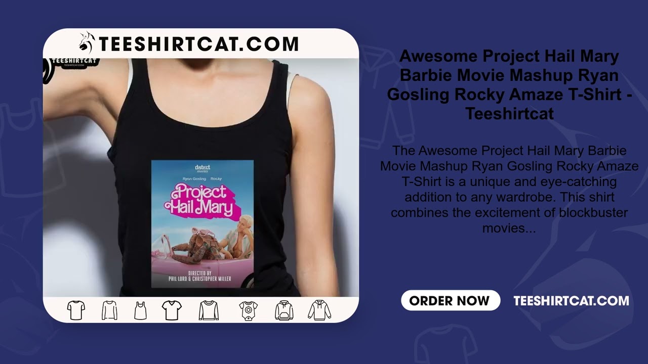 Awesome Project Hail Mary Barbie Movie Mashup Ryan Gosling Rocky Amaze T-Shirt