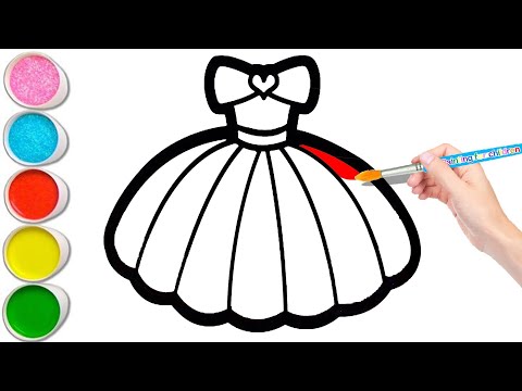 how to draw cute and easy dress π easy drawing for kids and beginners