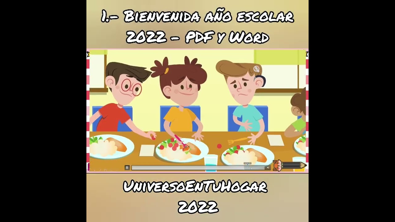 1.- Bienvenida año escolar - PPT y Word