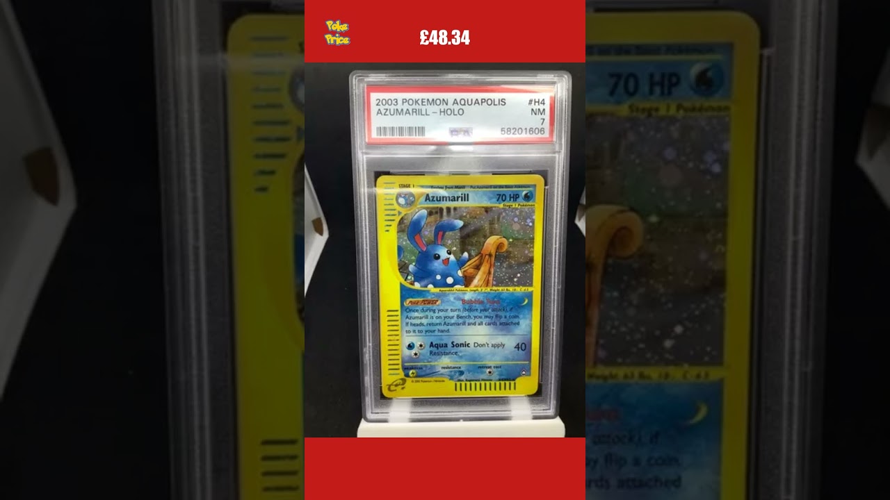 AZUMARILL H4/H32 Holo 2003 AQUAPOLIS pokemon card PSA 7 NM