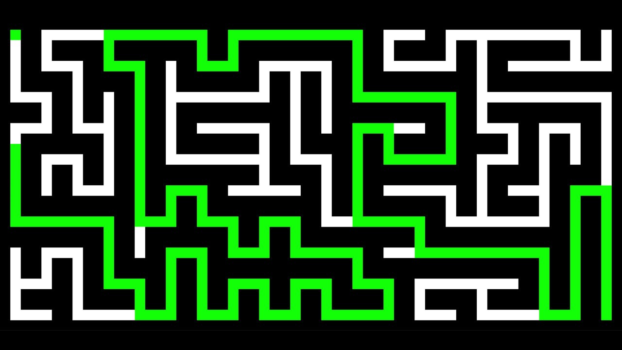 Random Maze Generator / Solver with Recursive Backtracking